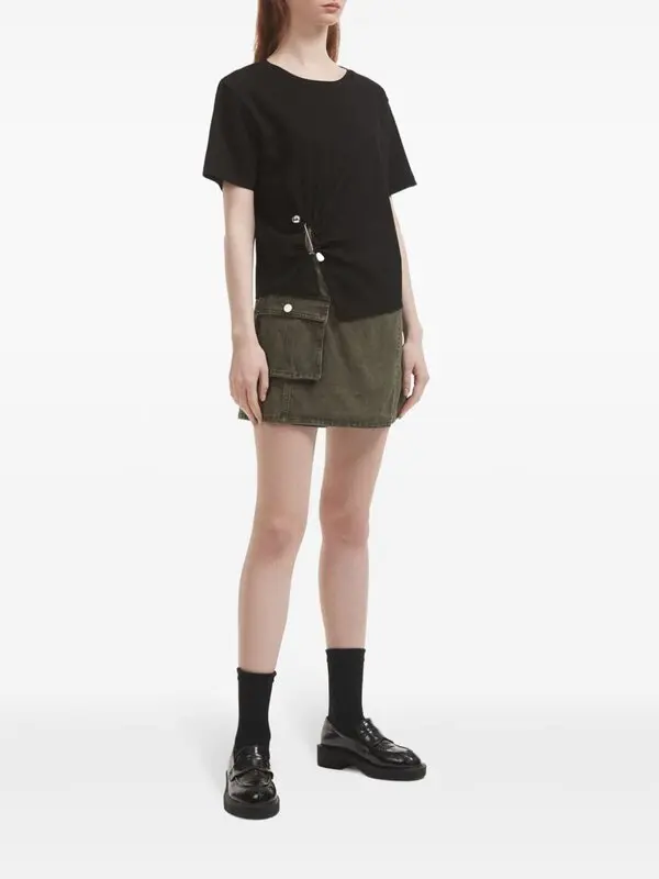 B+AB Distressed Panelled Denim Shorts