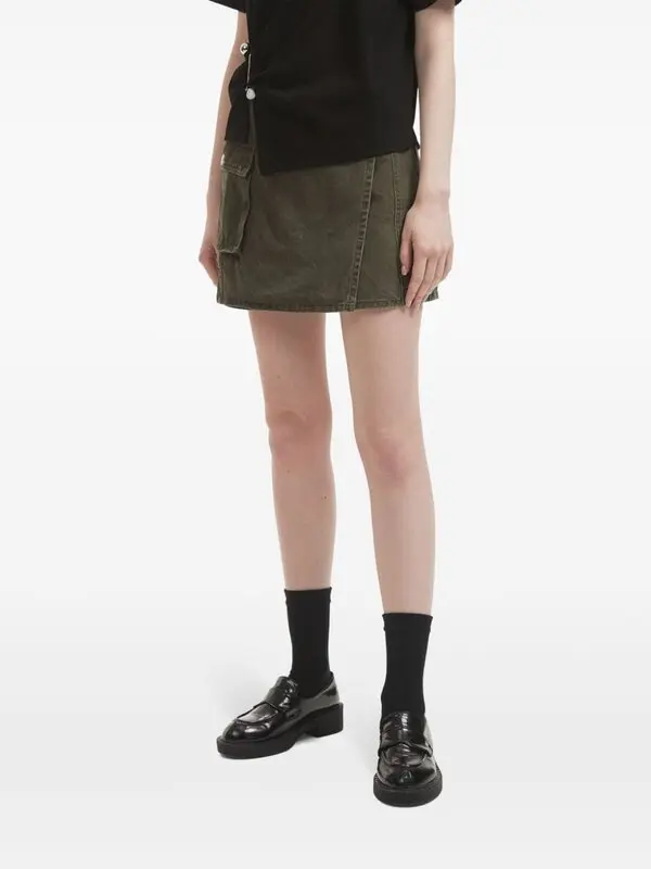 B+AB Distressed Panelled Denim Shorts
