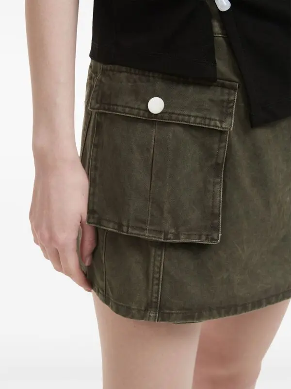 B+AB Distressed Panelled Denim Shorts