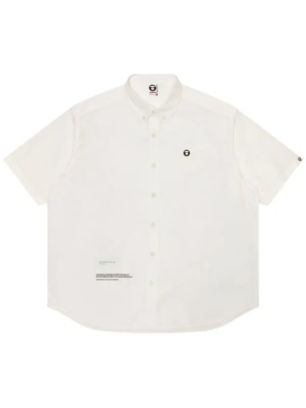 AAPE BY *A BATHING APE Logo-appliqué Cotton Shirt