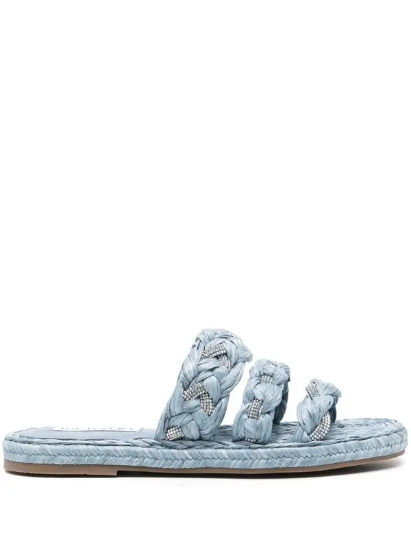 AQUAZZURA Costiera Flat Espadrille - Blue