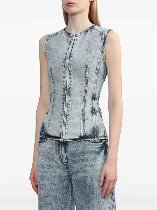 JUUN.J Acid-wash Denim Vest