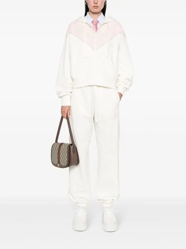 Gucci Interlocking G-patch Cotton Track Pants