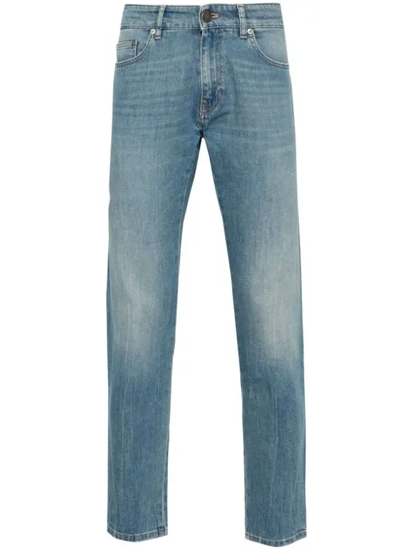 PT TORINO Stonewashed Slim-cut Jeans - Blue