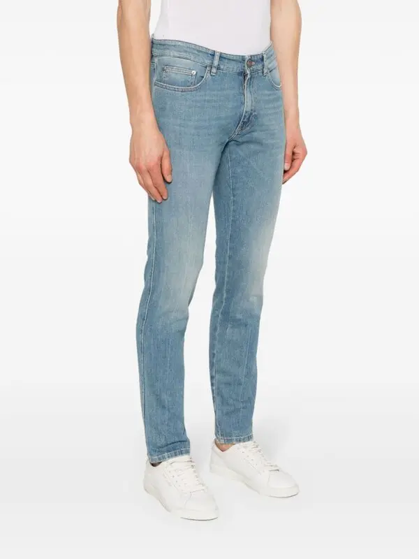 PT TORINO Stonewashed Slim-cut Jeans - Blue