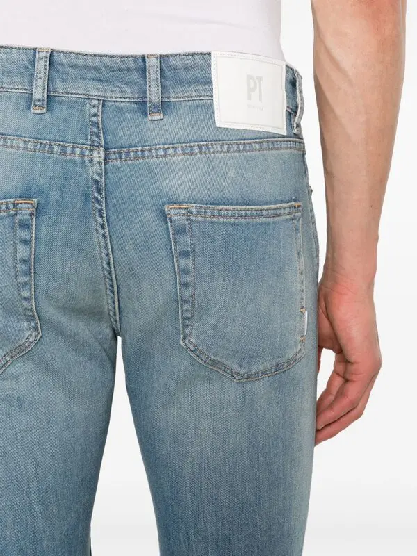 PT TORINO Stonewashed Slim-cut Jeans - Blue