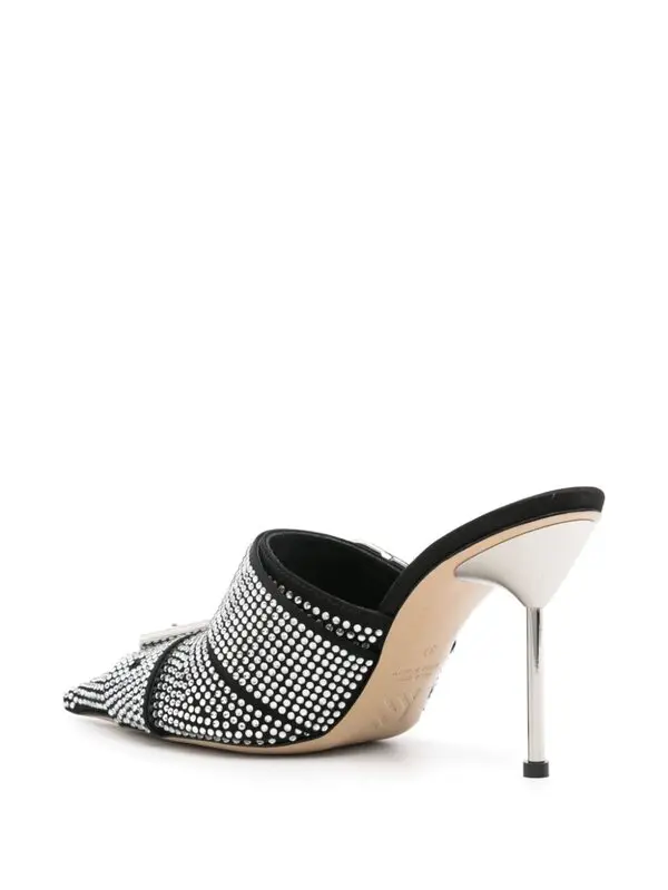 Giuseppe Di Morabito 100mm Crystal-embellished Mules - Black