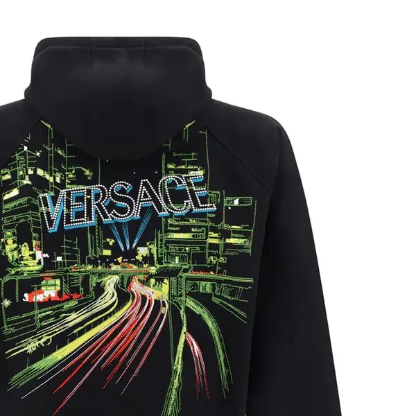 Versace Embroidered Cotton Hoodie