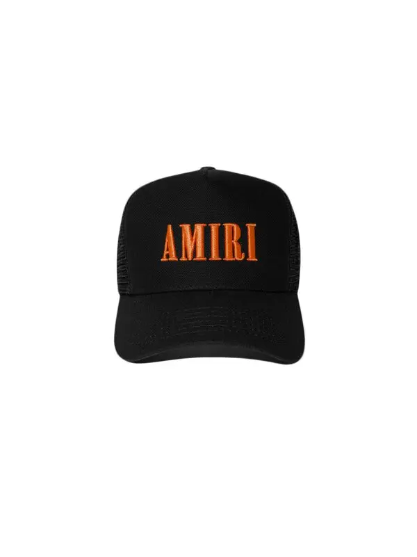 Amiri Embroidered Logo Trucker Hat - Orange