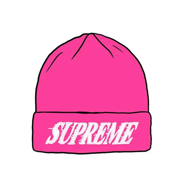 Supreme Logo Beanie - Fuchsia