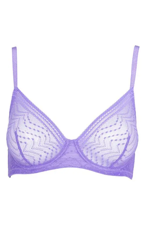 HUIT Eclantante Lace Underwire Bra - Purple