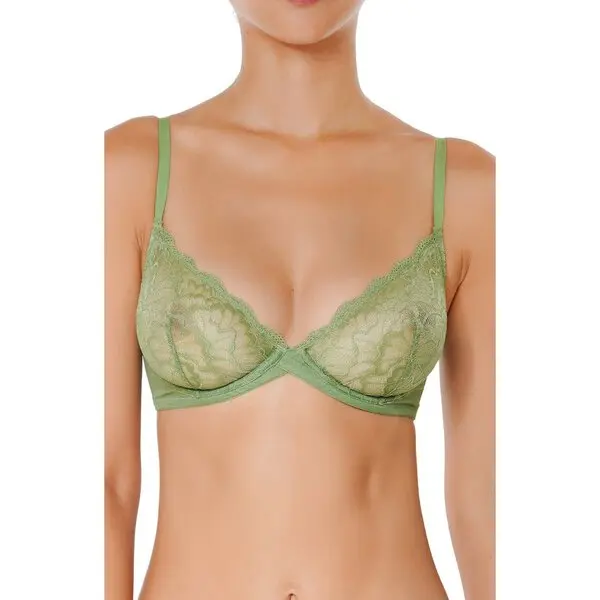 HUIT Lenna Lace Underwire Bra - Green