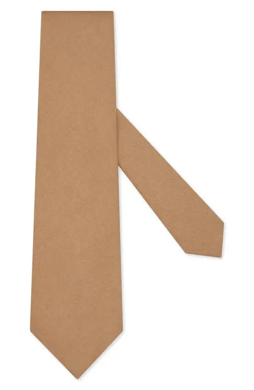Zegna Oasi Linen Tie - Tan