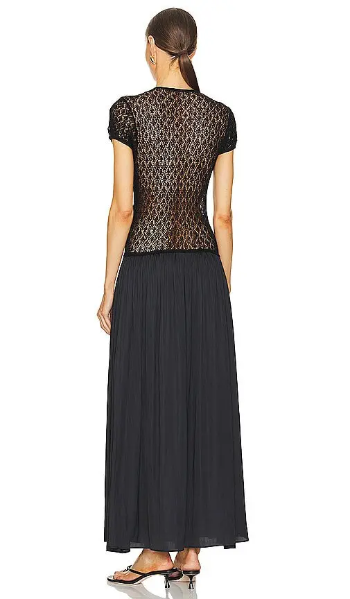 bec and bridge black lace dress Bec and Bridge Camille Black Lace Maxi Dress