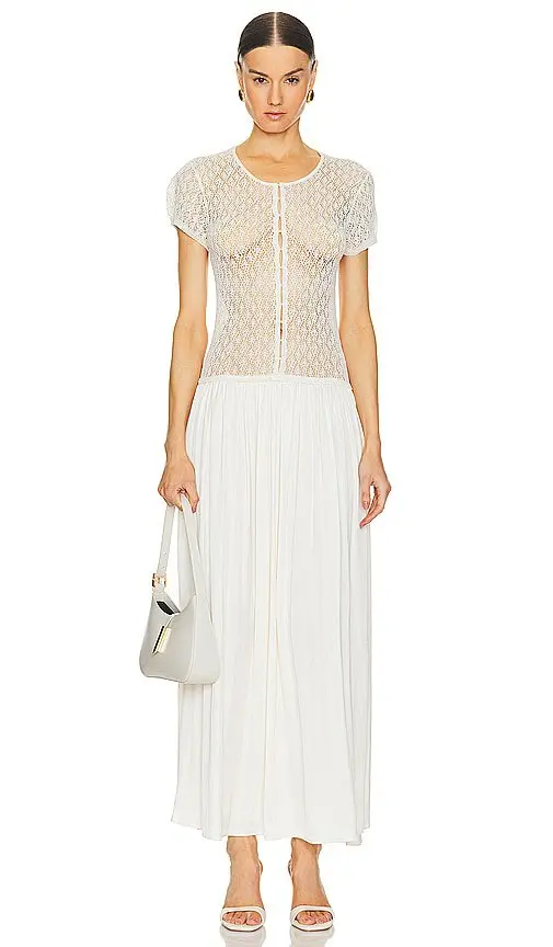 Bec & Bridge Breeze Short Sleeve Maxi Dress - Ivory | Editorialist