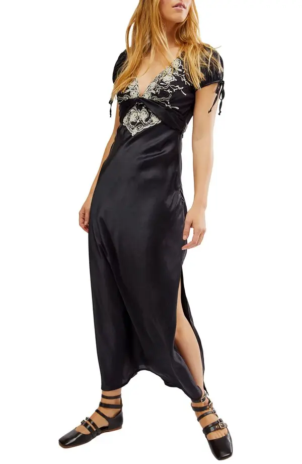 floral maxi dress singapore LAVIN FAIRY FLORAL MAXI DRESS IN BLUE