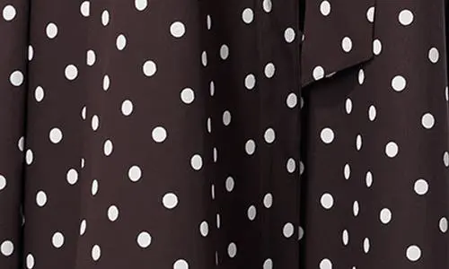Carolina Herrera Polka Dot Halter Neck Midi Shirtdress
