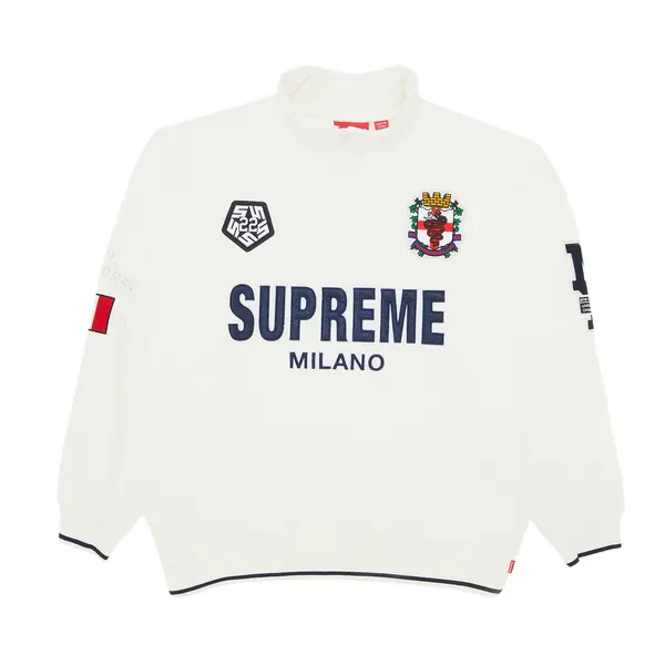 Supreme Milano Half Zip Pullover - White