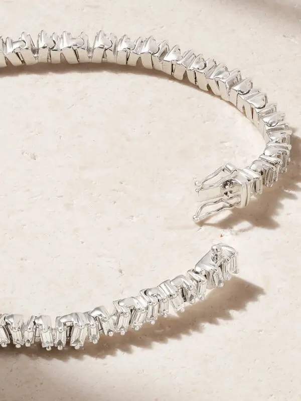 SUZANNE KALAN 18-karat Diamond Tennis Bracelet - Gold