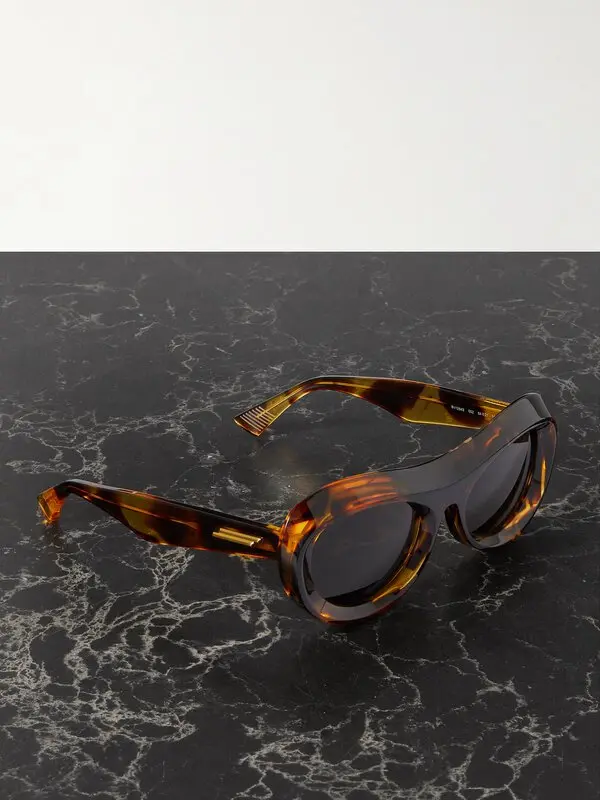 Bottega Veneta Round-Frame Sunglasses - Tortoiseshell  display picture 1