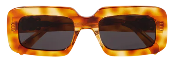 Celine Triomphe Oversized Square-frame Acetate Sunglasses - Tortoiseshell