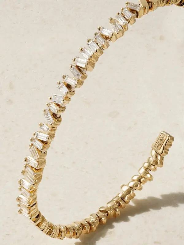 SUZANNE KALAN 18-karat Diamond Cuff - Gold