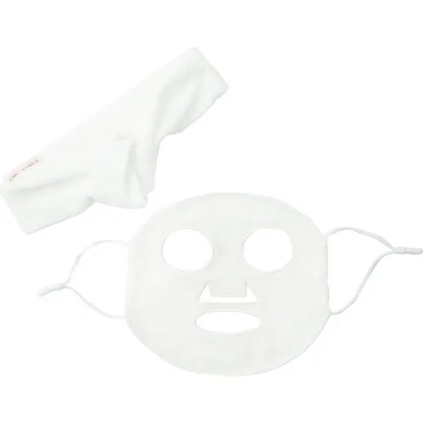 JENNY PATINKIN Pure Luxury Organic Reusable Sheet Mask & Spa Headband - White