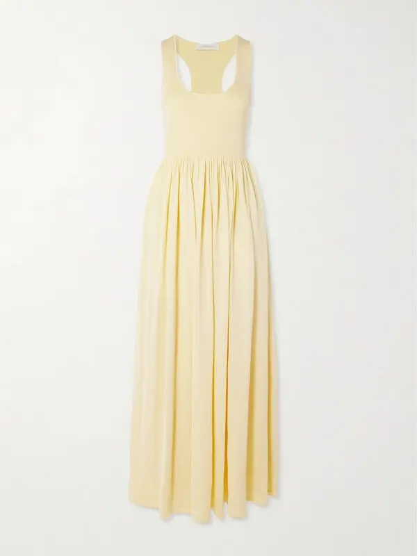 Zimmermann Harmony Metallic-knit Maxi Dress