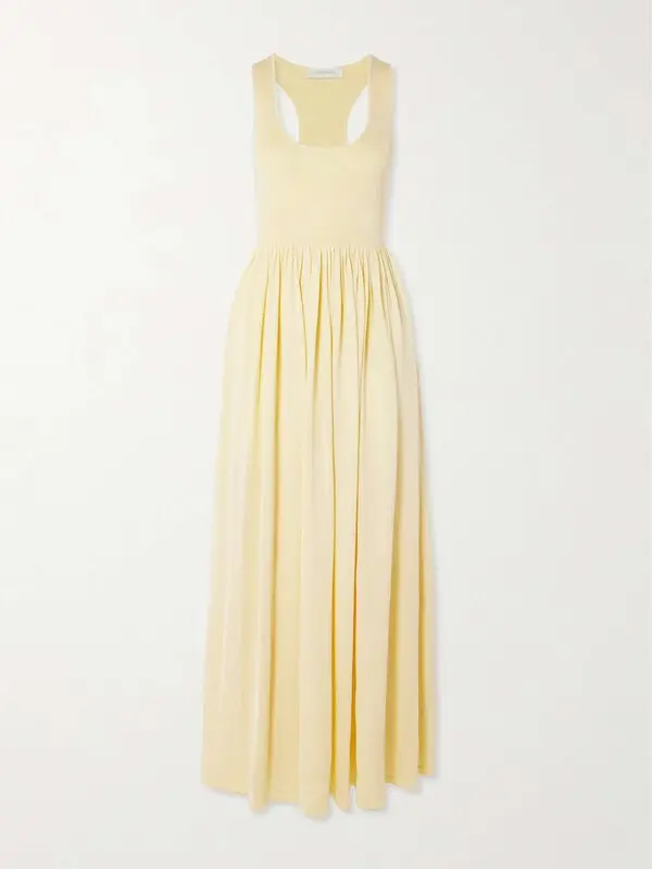 Zimmermann Harmony Metallic-knit Maxi Dress