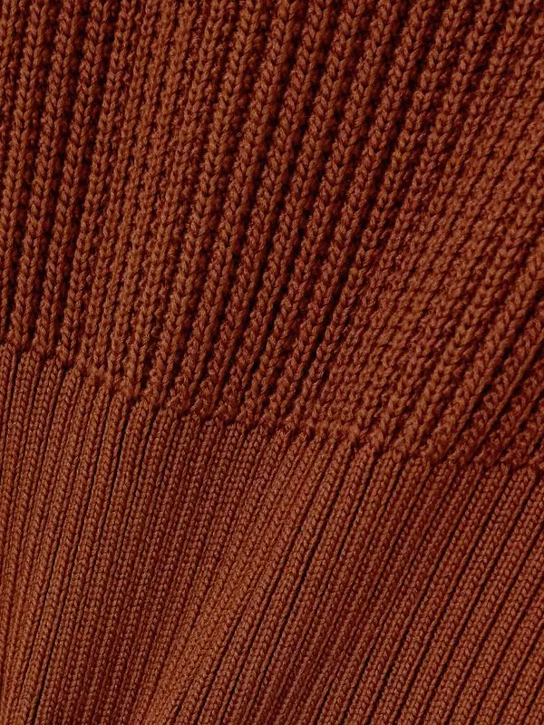 Loro Piana Ikeda Ribbed Silk And Cotton-blend Top