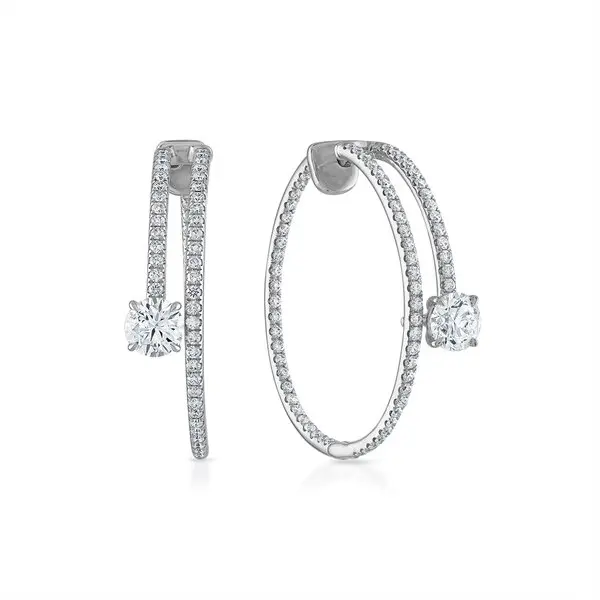 Stephanie Gottlieb Pave Hoop And A Half