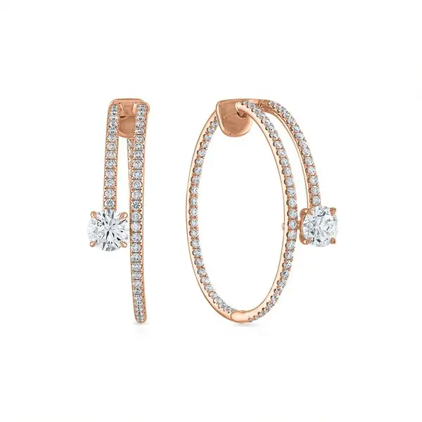 Stephanie Gottlieb Pave Hoop And A Half