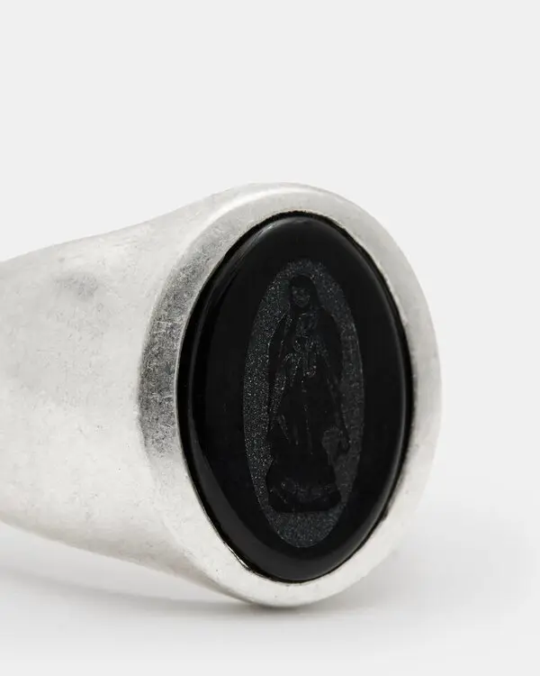 ALLSAINTS Saint Sterling Silver Signet Ring