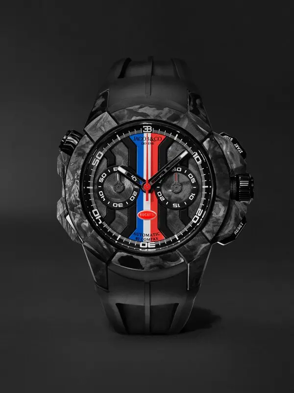 JACOB & CO Bugatti Epic X Limited Edition Automatic Chronograph 47mm Watch - Black