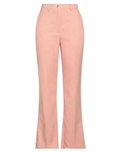 VICOLO Flared Chino Trousers - Salmon Pink