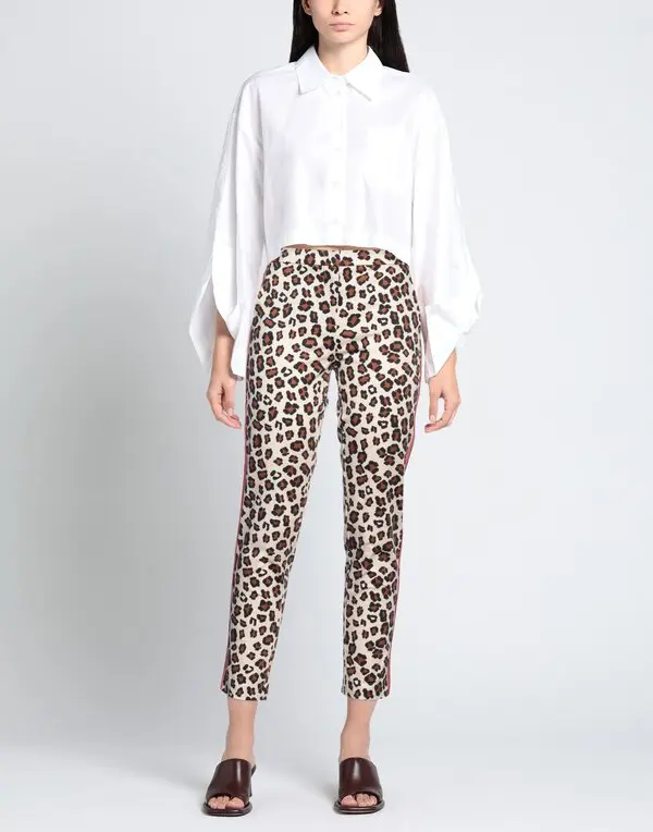Pinko Pants In Light Cotton And Elastane