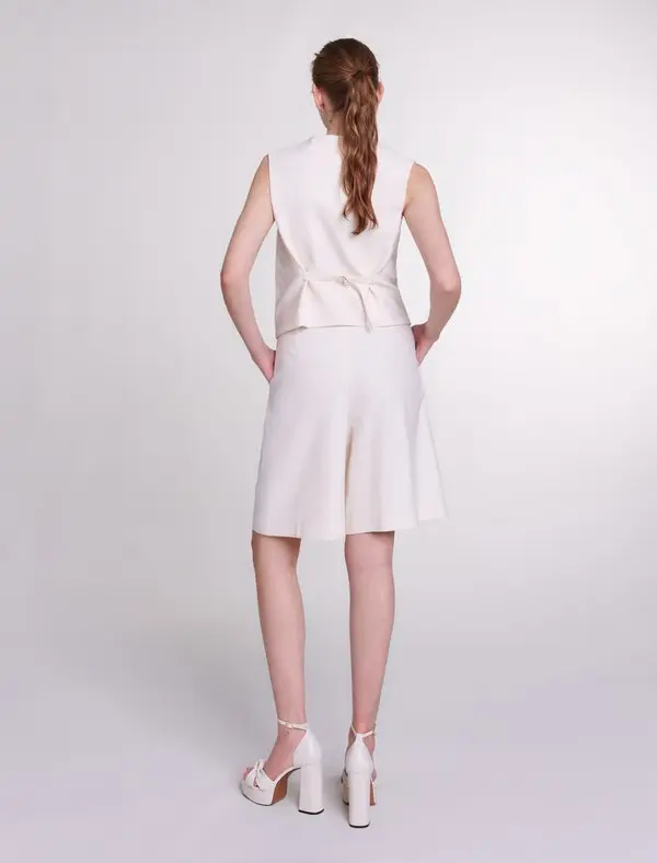 Maje Pleated Bermuda Shorts