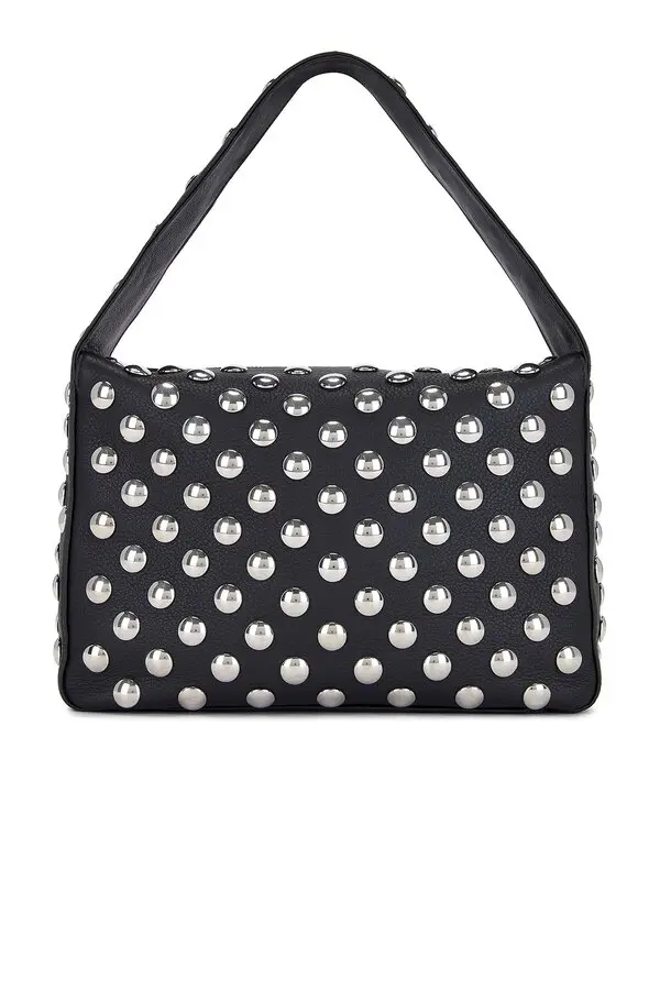 Khaite Elena Studded Shoulder Bag - Black