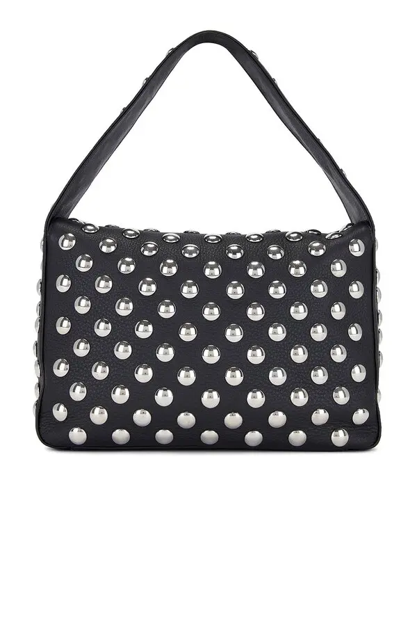 Khaite Elena Studded Shoulder Bag - Black