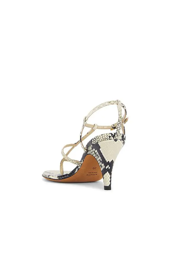Khaite Jones T-strap Heel Sandal