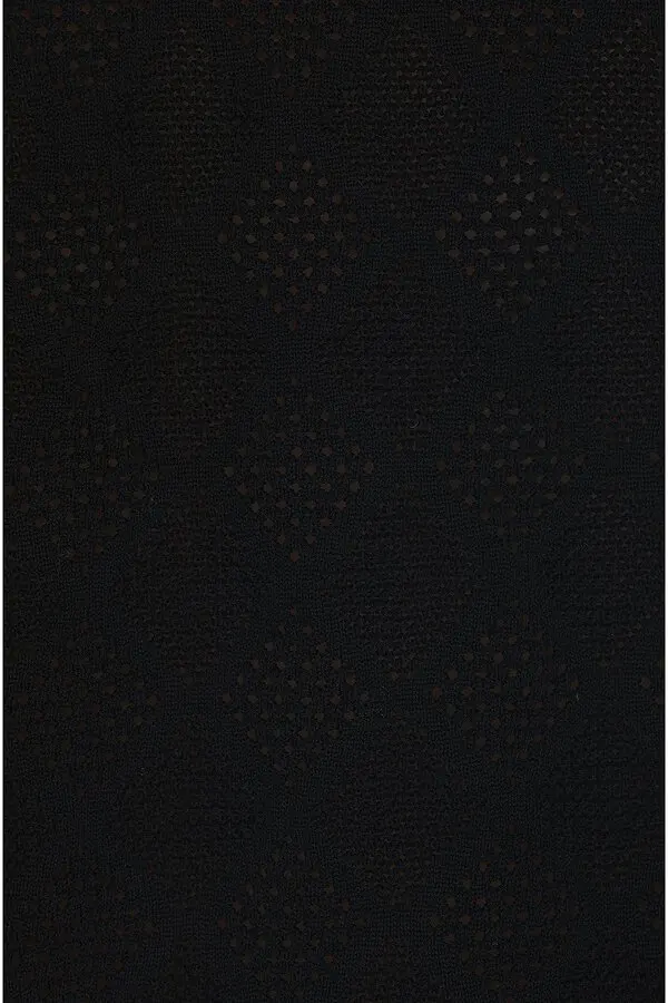 BEAMS Zip Knit Polo Mesh In Cream