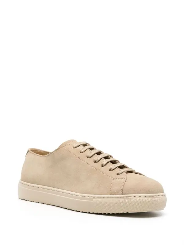 DOUCAL'S Logo-debossed Suede Sneakers - Neutrals