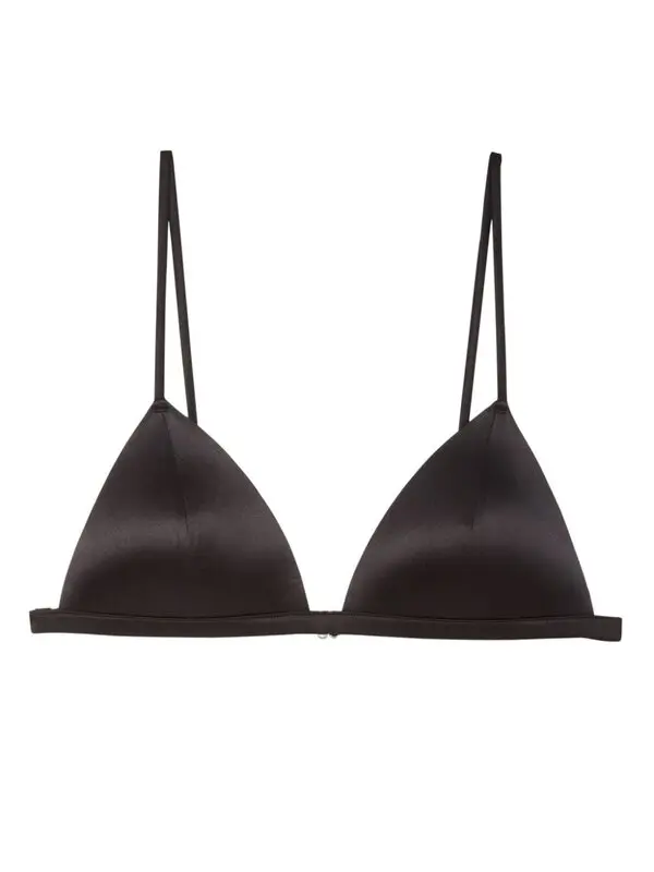 Fleur Du Mal Molded Luxe Triangle Bra - Black