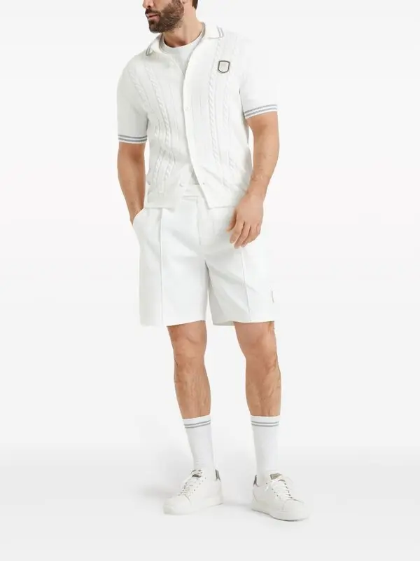 Brunello Cucinelli Tailored Logo-appliqué Shorts