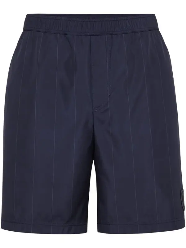 Brunello Cucinelli Logo-appliqué Striped Shorts