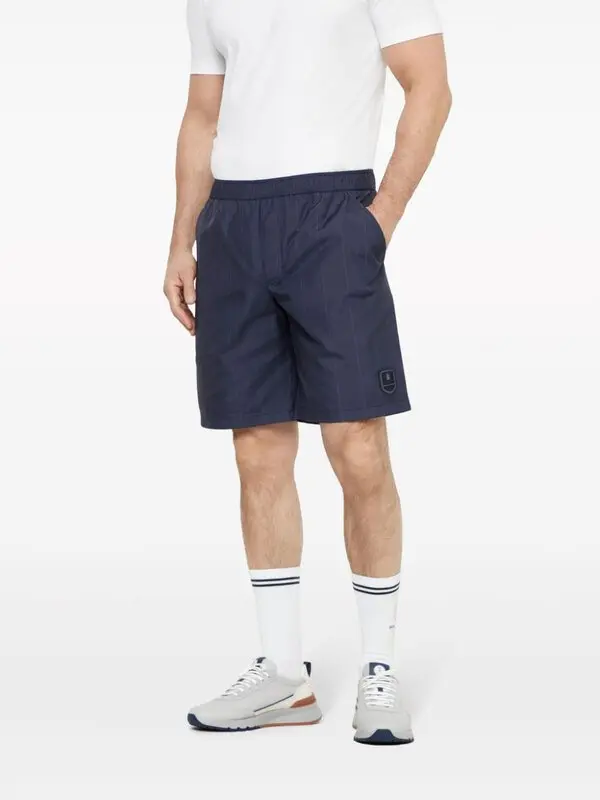 Brunello Cucinelli Logo-appliqué Striped Shorts