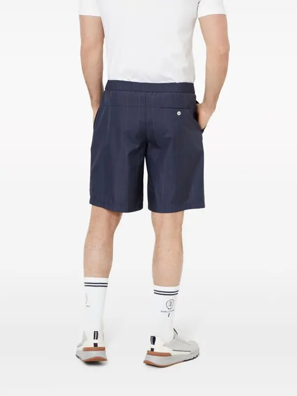 Brunello Cucinelli Logo-appliqué Striped Shorts