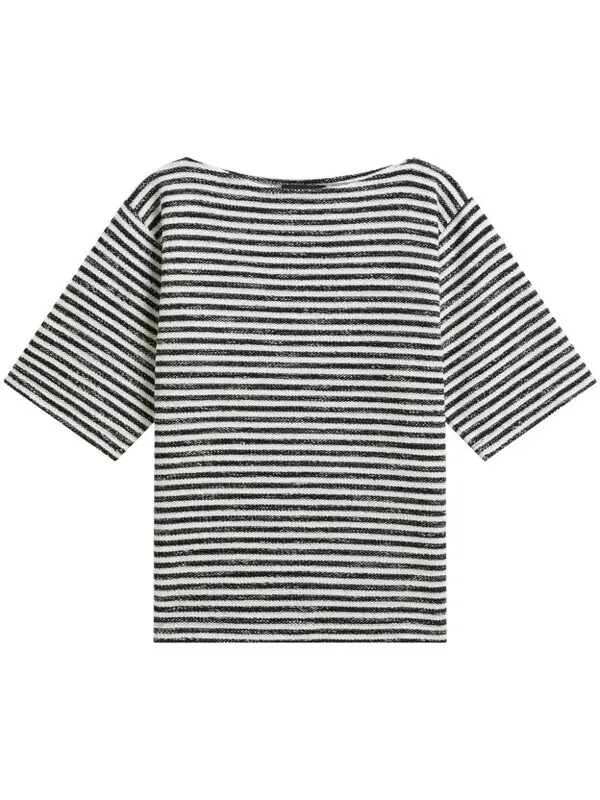AGNÈS B. Striped Knitted Top