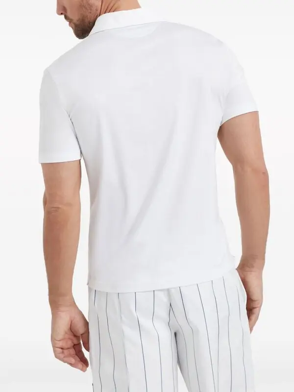 Brunello Cucinelli Appliqué-detail Polo Shirt - White
