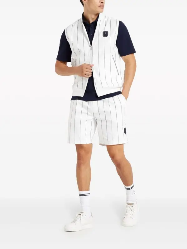 Brunello Cucinelli Logo-appliqué Striped Shorts